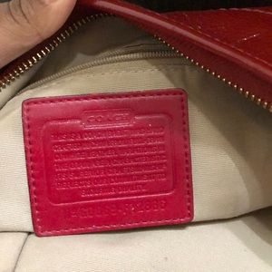 Coach | Bags | Authentic Red Patent Leather Coach Bag | Poshmark